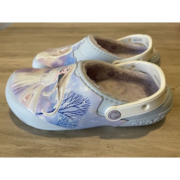 CROCS | Shoes | Crocs Kids Disney Frozen Ii Clog Ice Elsa Girls Size J3 ...